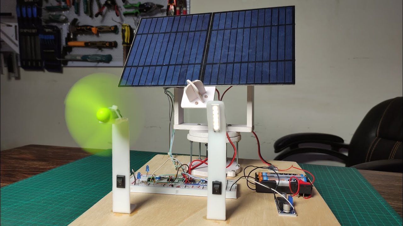 Dual Axis Solar Tracker System | Student Project | Digilog.com.pk the ...