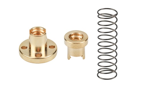 T8 Anti Backlash Spring Loaded Nut For Cnc 8mm Threaded Rod Lead Screw ...